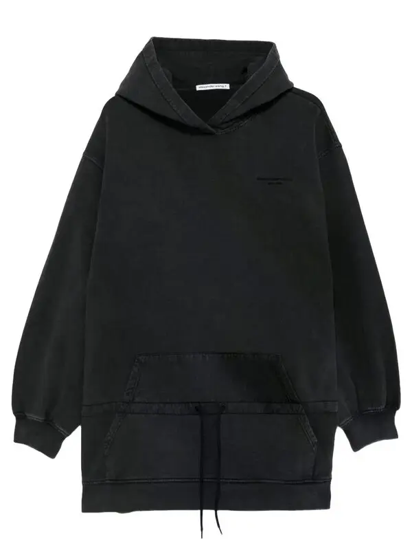 Alexander Wang Hoodie Mini Dress - Black