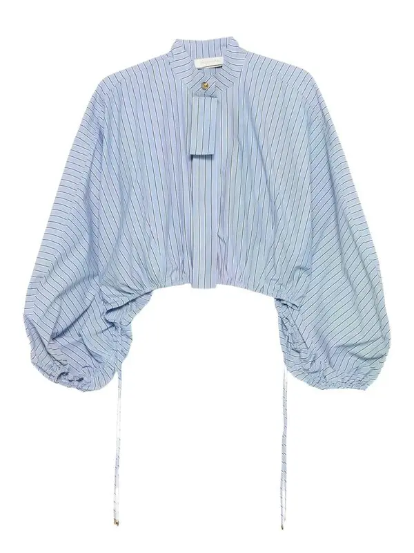 Zimmermann Mandarin-collar Shirt - Blue