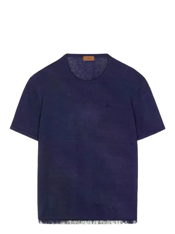 Alanui Linen T-shirt - Blue