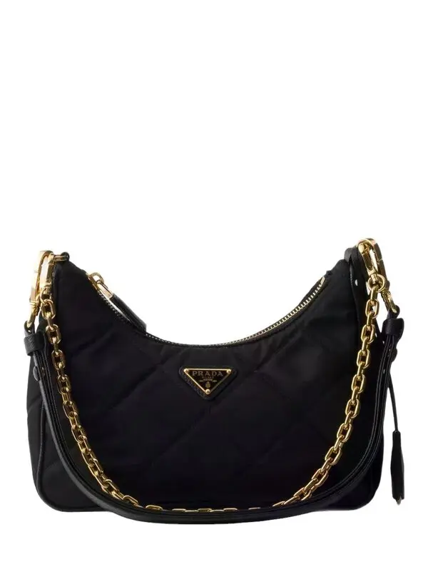 Prada Mini Re-edition Chain Shoulder Bag - Black