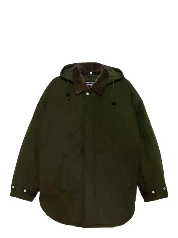 Comme Des Garçons Quilted Jacket - Green