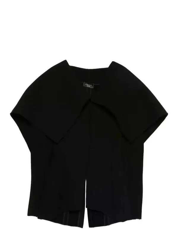 A.W.A.K.E. Mode Wide-collar Long-sleeve Jacket - Black
