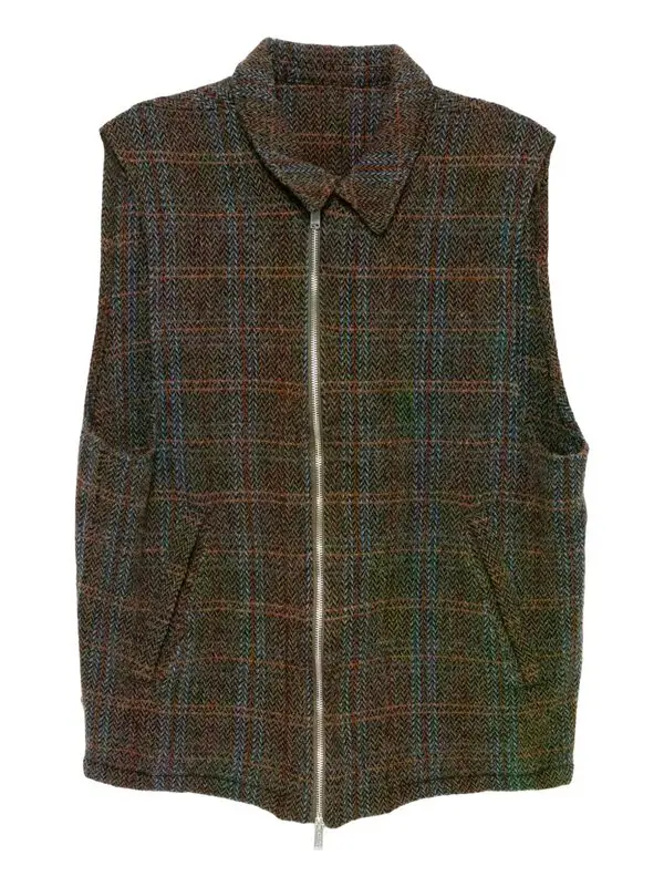 UNDERCOVERISM Plaid Gilet - Brown