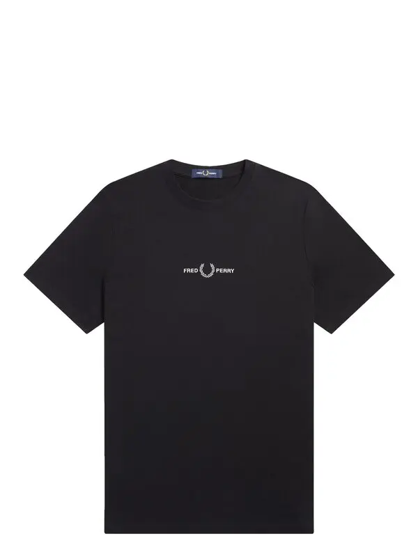 Fred Perry T-shirt With Logo - Black