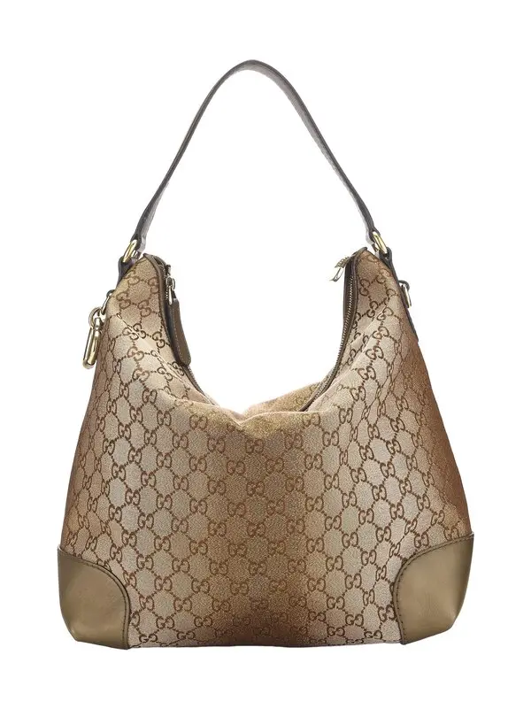 Gucci Lurex Heartbit Hobo - Gold