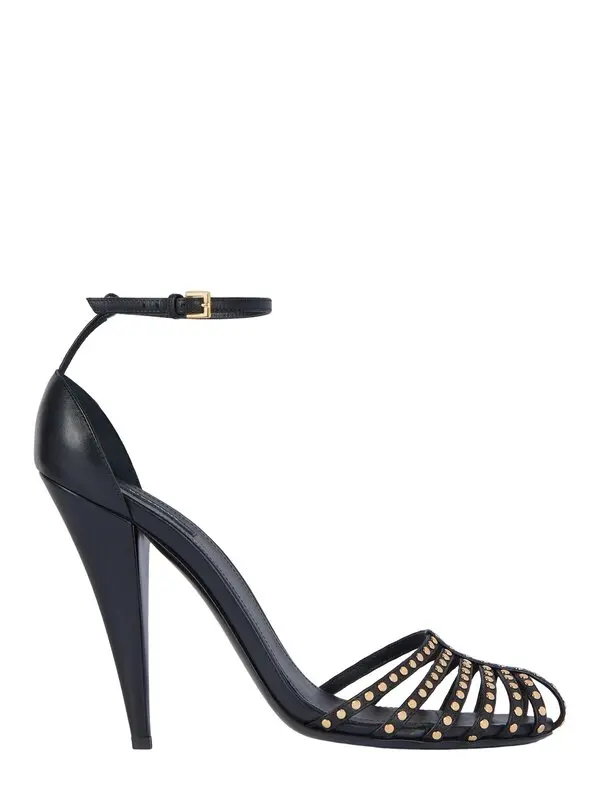 Givenchy Cage Heeled Sandals - Black