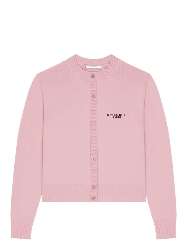 Givenchy Wool And Cashmere Cropped Cardigan - Light Pink