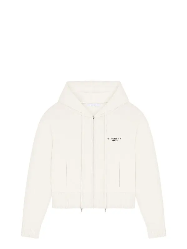 Givenchy Zipped Wool And Cashmere Hoodie - Ivory
