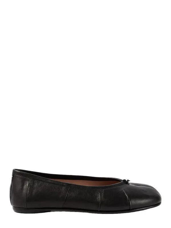 MAISON MARGIELA Tabi Leather Ballet Flats - Black