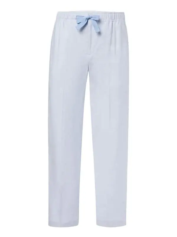 Orlebar Brown Alex Linen Straight Pants - Blue