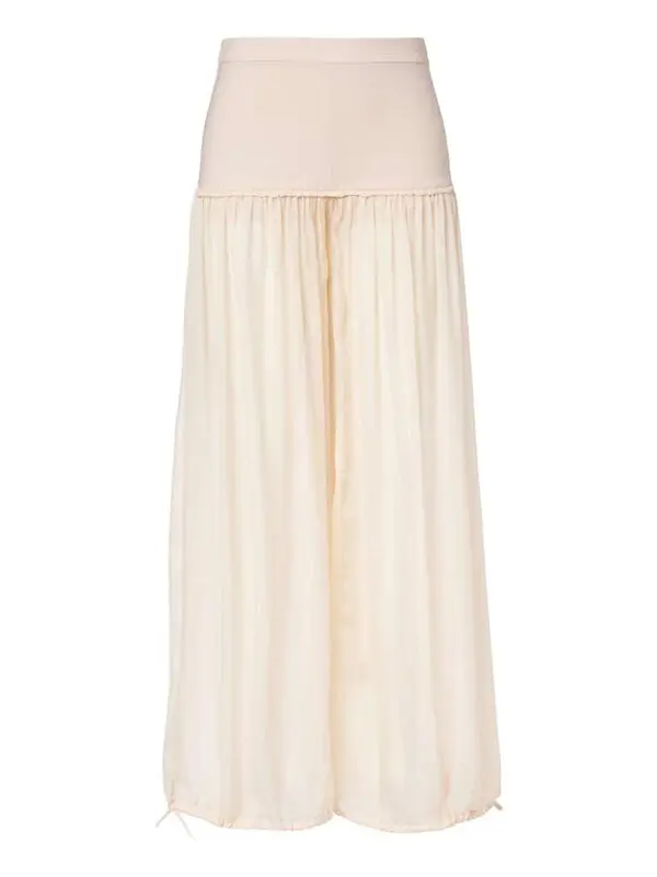NENSI DOJAKA Mid-rise Wide-leg Pants - Beige