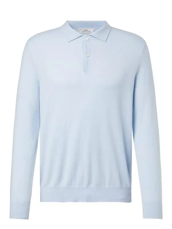 Arch4 Cashmere Polo Sweater - Blue