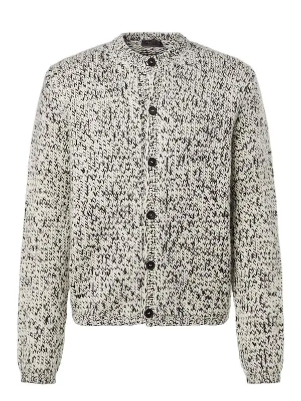 Prada Virgin Wool Cardigan - Grey