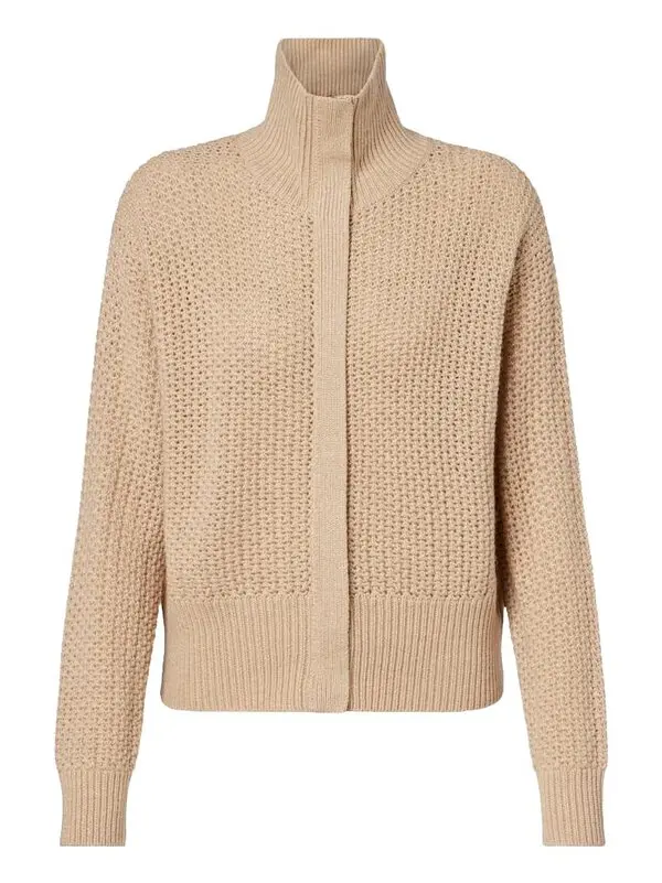 Max Mara Wool And Cashmere-blend Cardigan - Beige