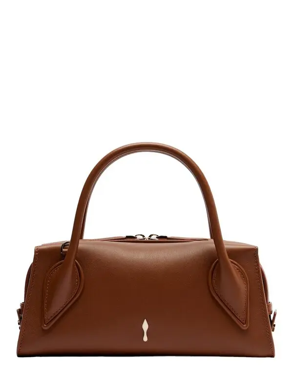 CHRISTIAN LOUBOUTIN Venus Mini Leather Tote Bag - Brown