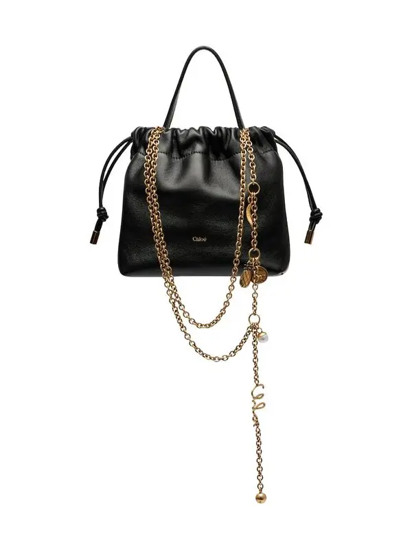 Chloé Icons Mini Leather Bucket Bag - Black
