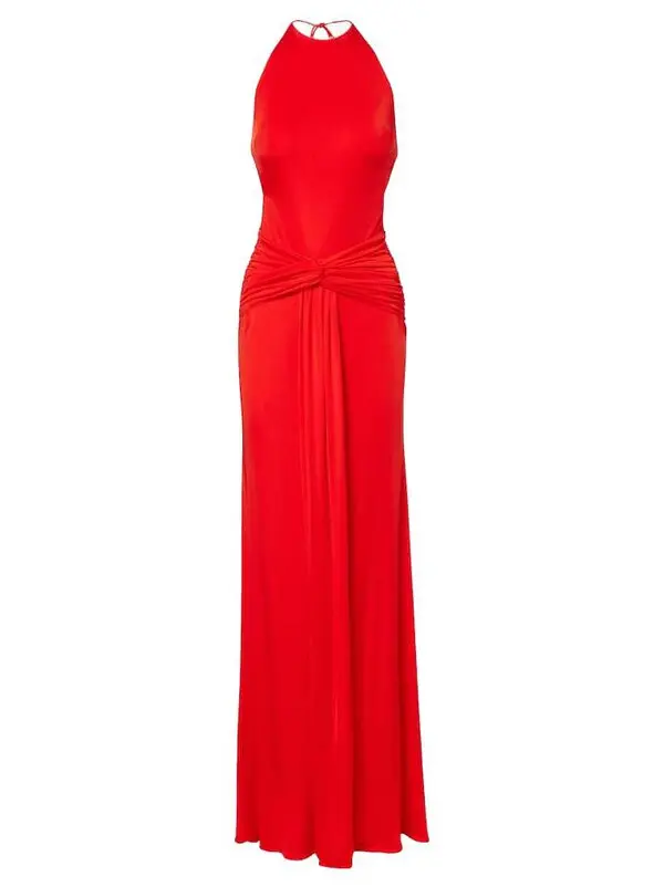 THE NEW ARRIVALS ILKYAZ OZEL Euphorie Gathe Gown - Red