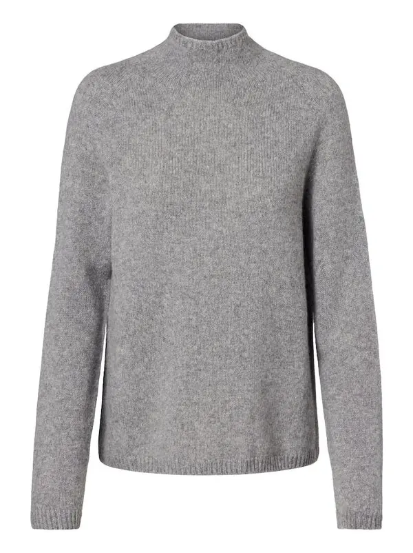 Max Mara Wool And Cashmere-blend Turtleneck Sweater - Grey