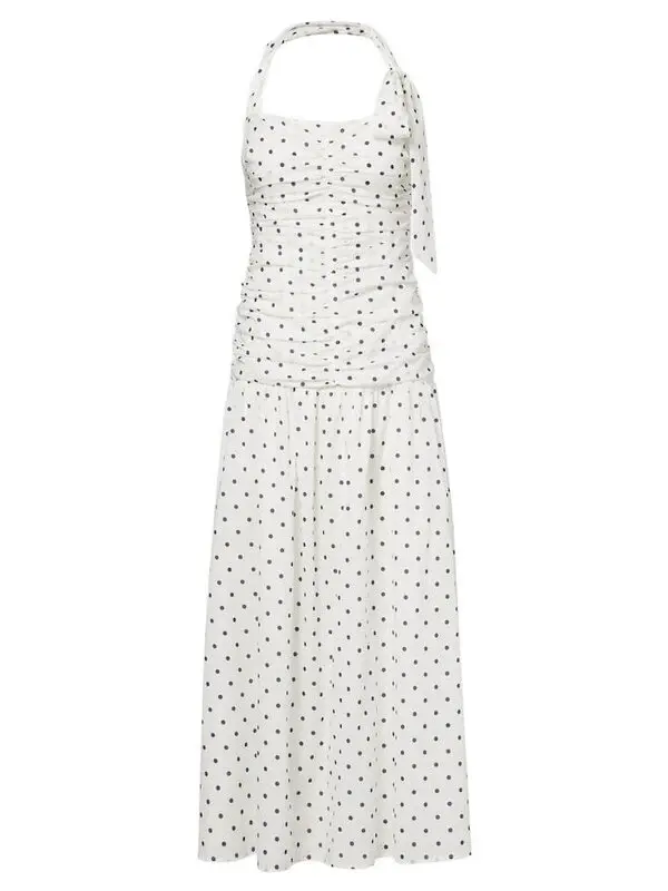 Posse Edie Polka-dot Maxi Dress - Blue