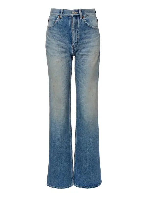 Saint Laurent 70's High-rise Wide-leg Jeans - Blue