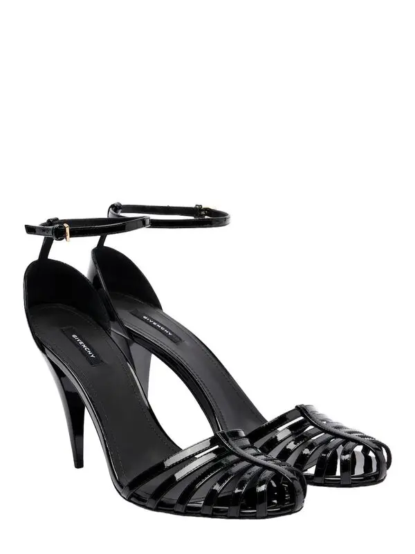Givenchy 95 Patent Leather Sandals - Black