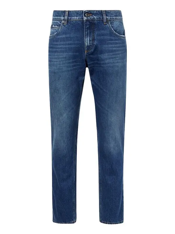 Dolce & Gabbana Faded Straight Jeans - Blue