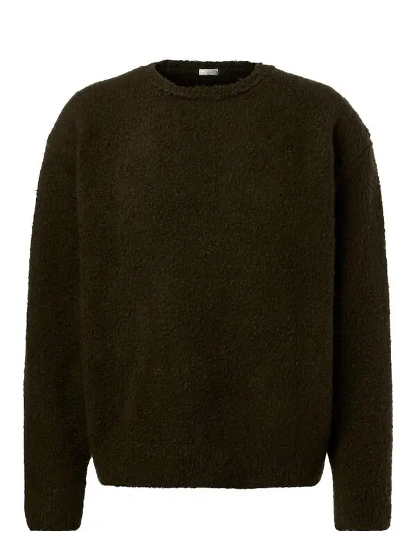 A.PRESSE Cashmere-blend Crewneck Sweater - Green