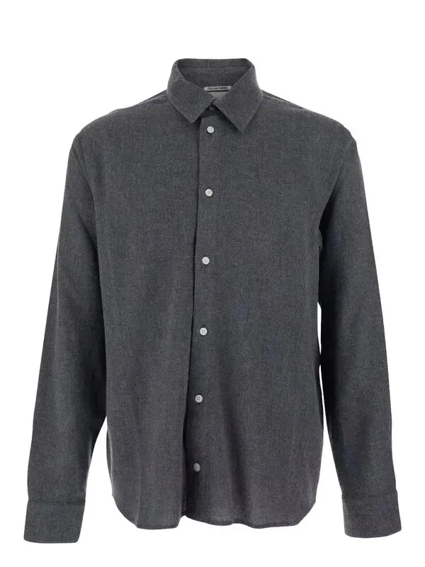 WON HUNDRED Adriel Classic Collar Shirt - Grey