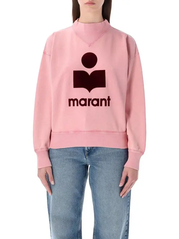 Isabel Marant Moby Cotton Sweatshirt - Bubblegum