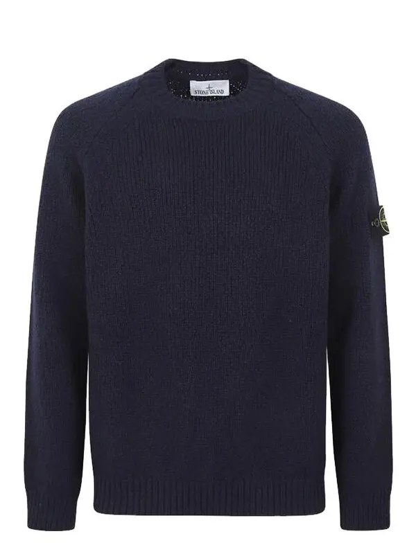 Stone Island Crew Neck - Navy Blue