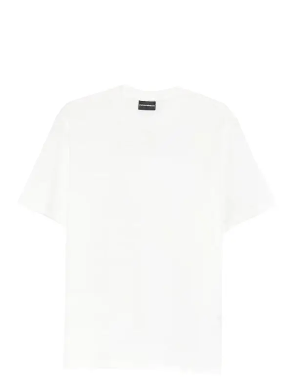 Emporio Armani Logo-pattern T-shirt - White