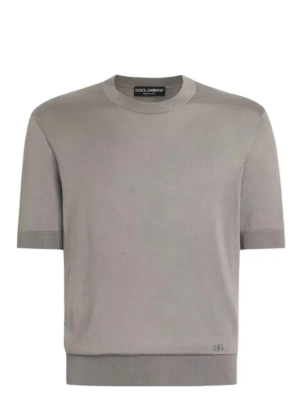 Dolce & Gabbana Short-sleeve Crew-neck T-shirt - Grey