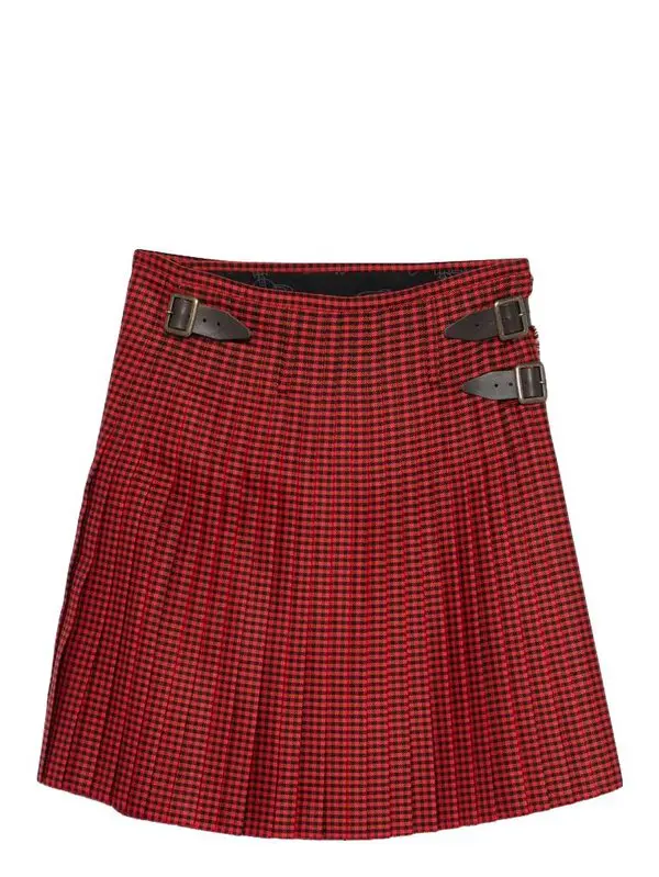 VIVIENNE WESTWOOD Plaid Pleated Shorts - Red