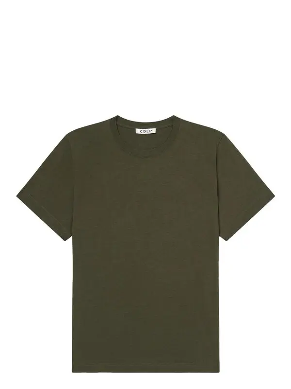 CDLP Lyocell And Pima Cotton-blend Jersey T-shirt - Green