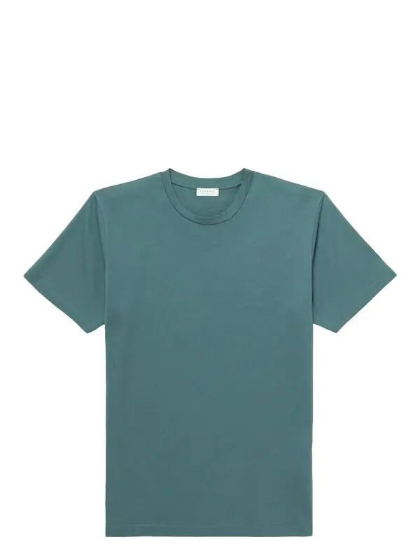 Sunspel Riviera Cotton-jersey T-shirt - Blue
