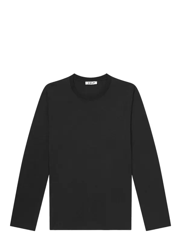 CDLP Lyocell And Pima Cotton-blend Jersey T-shirt - Black