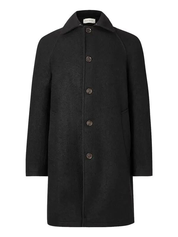 Oliver Spencer Arnold Wool Coat - Black
