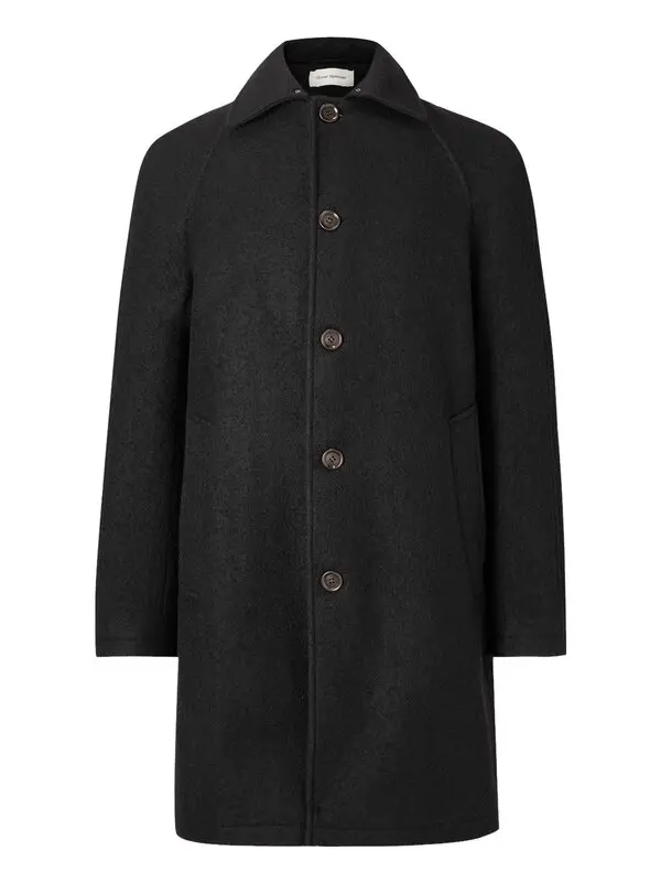 Oliver Spencer Arnold Wool Coat - Black