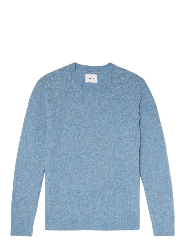 Nn07 Lee 6598 Merino Wool-blend Sweater - Blue