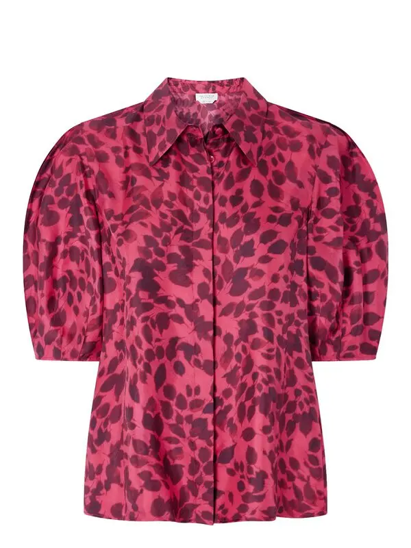 Gabriela Hearst Sansi Printed Silk-twill Shirt - Pink