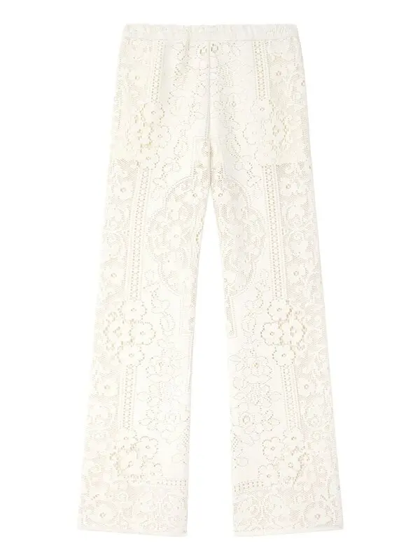 Sea Arianna Flared Lace Pants - Cream