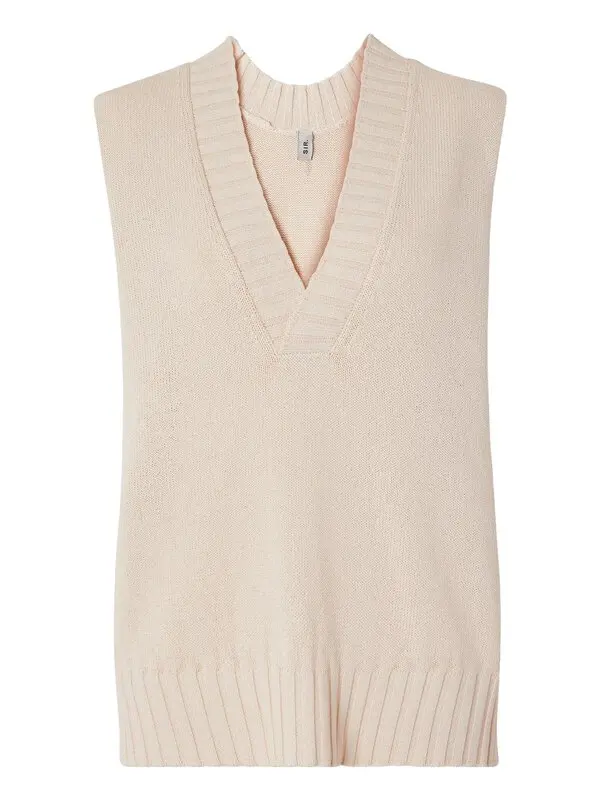 Sir The Label Lula Knitted Sweater Vest - Ecru