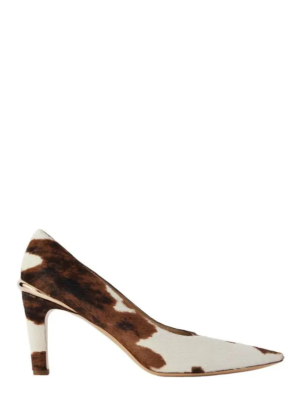 Gabriela Hearst Edwina Cow-print Calf Hair Pumps - Brown