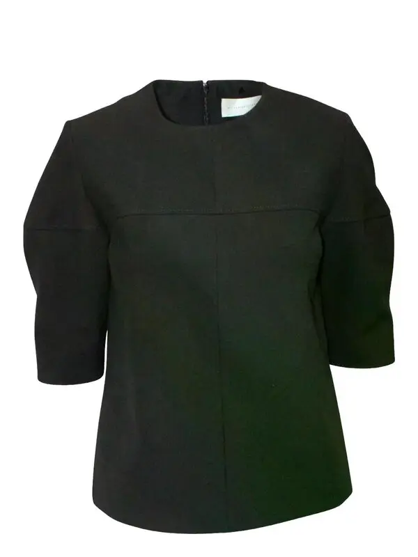 Victoria Beckham Puff-sleeve Blouse - Black