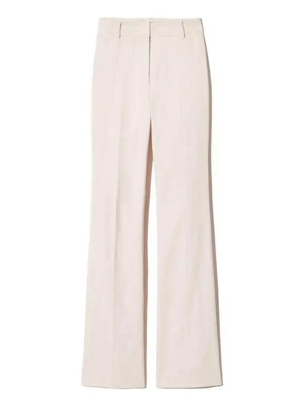 NILI LOTAN Corette Corduroy Trousers - Ivory
