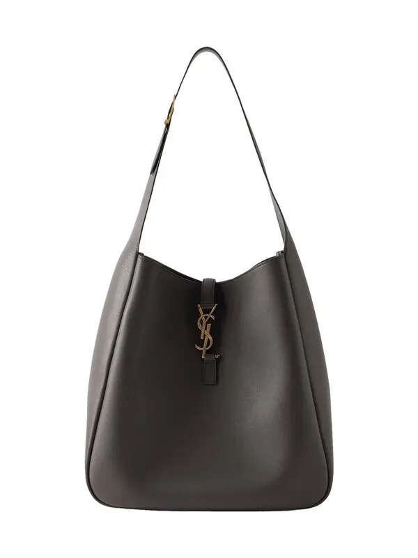 Saint Laurent Le 5 À 7 Large Leather Shoulder Bag - Brown