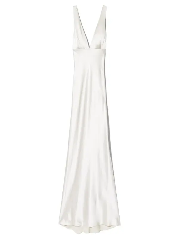 NILI LOTAN Bionca Silk Dress - Pearl
