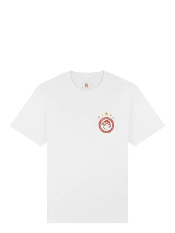 Aimé Leon Dore X Olympiacos F.c. Centennial Tee - White