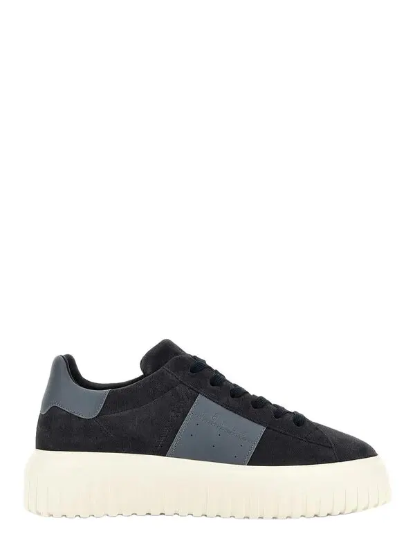 Hogan Suede Platform Sneakers - Blue