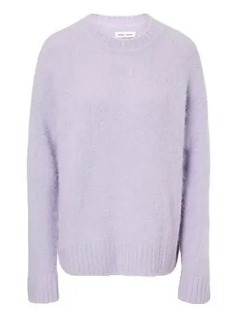 SAMSOE SAMSOE Sajeanne Round-neck Stretch-wool Blend Jumper - Wisteria